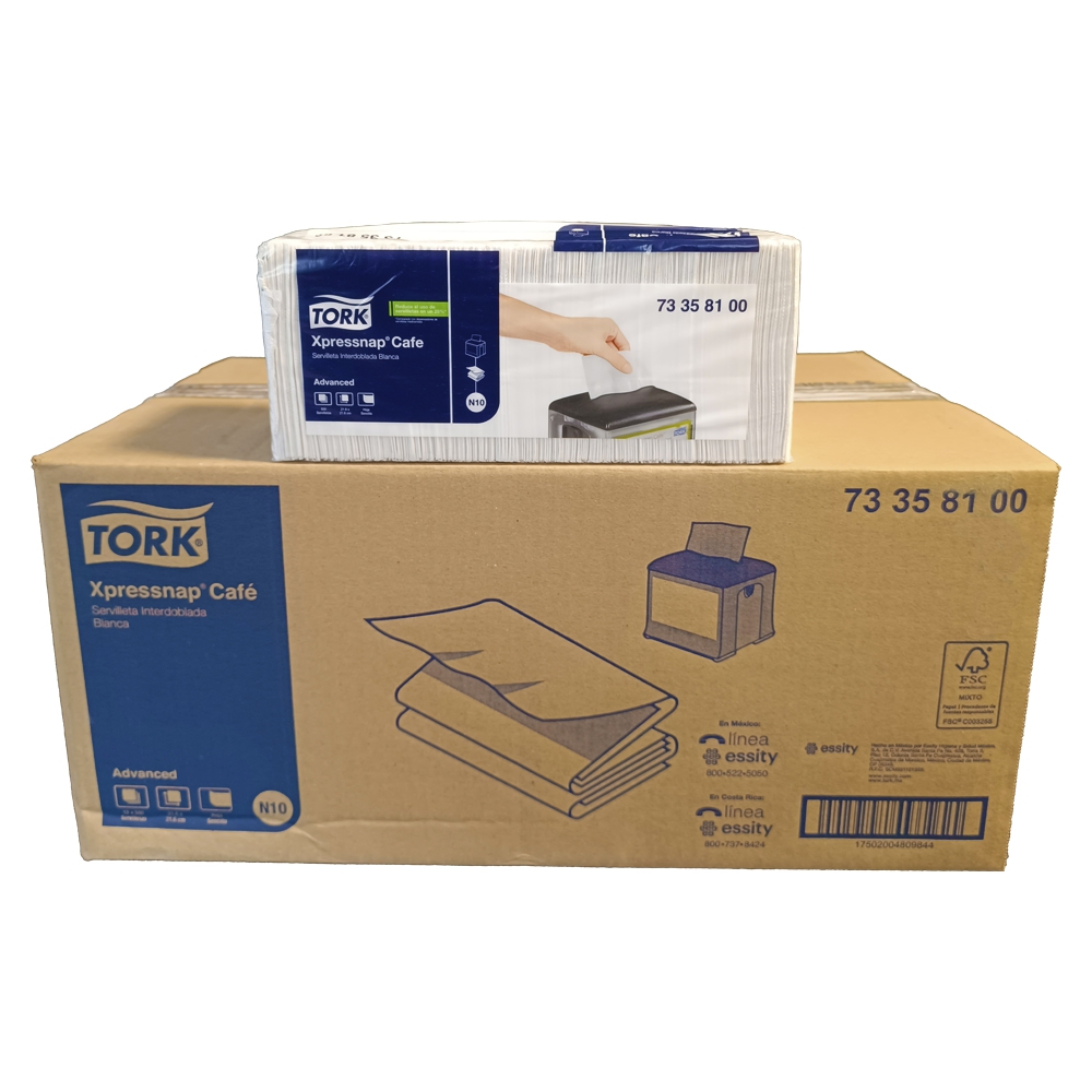 Servilleta Xpressnap Café Blanca Tork (12 x 500 un) SE70046